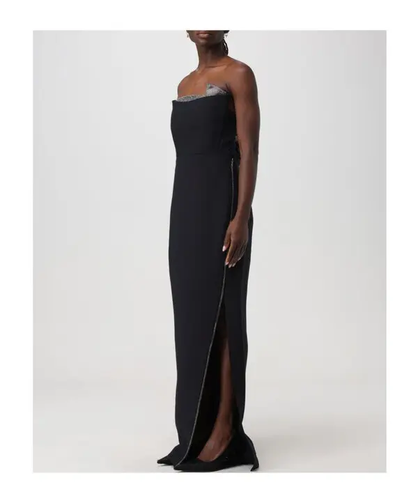 Roland Mouret Embellished Zippered Maxi Dress