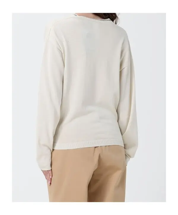 Fabiana Filippi V-neck Beaded Trim Sweater
