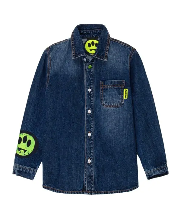 BARROW Logo-print Denim Jacket