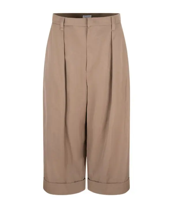 Brunello Cucinelli Casual Pants With Belt Loops - Nude