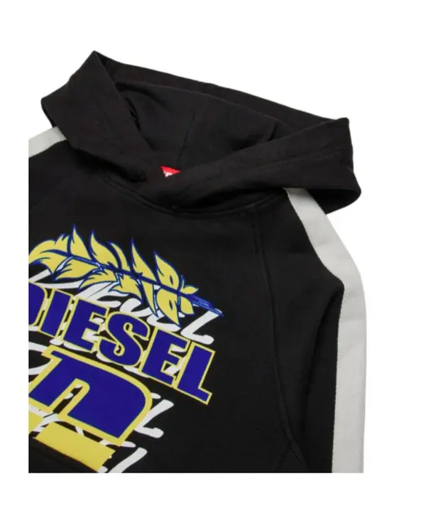DIESEL® Long-sleeved Hooded Sweatshirt