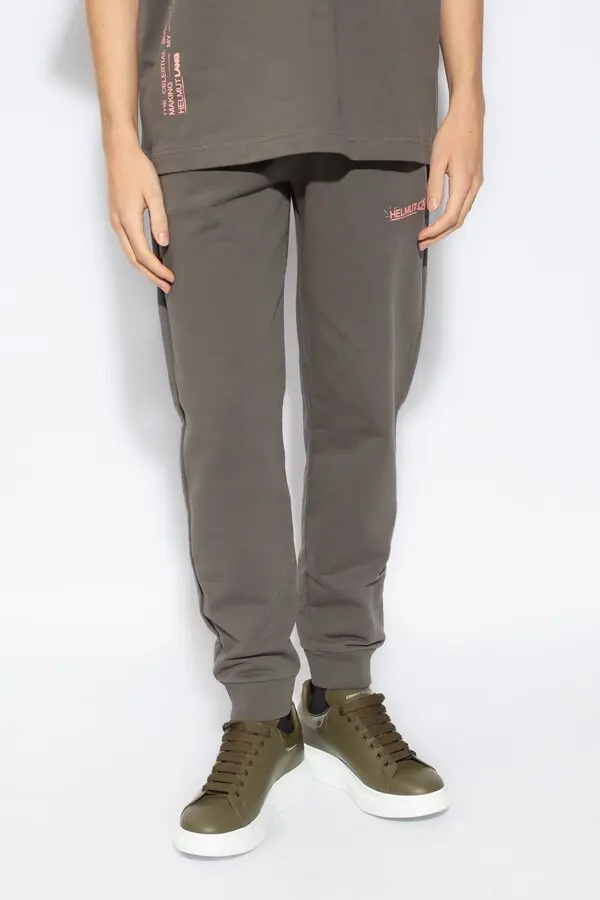 Helmut Lang Logo Printed Sweatpants