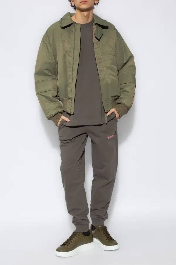 Helmut Lang Logo Printed Sweatpants