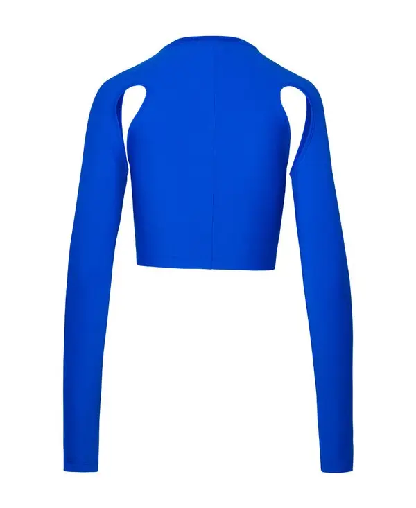 Off-White Crewneck Cut-out Long Sleeve Top