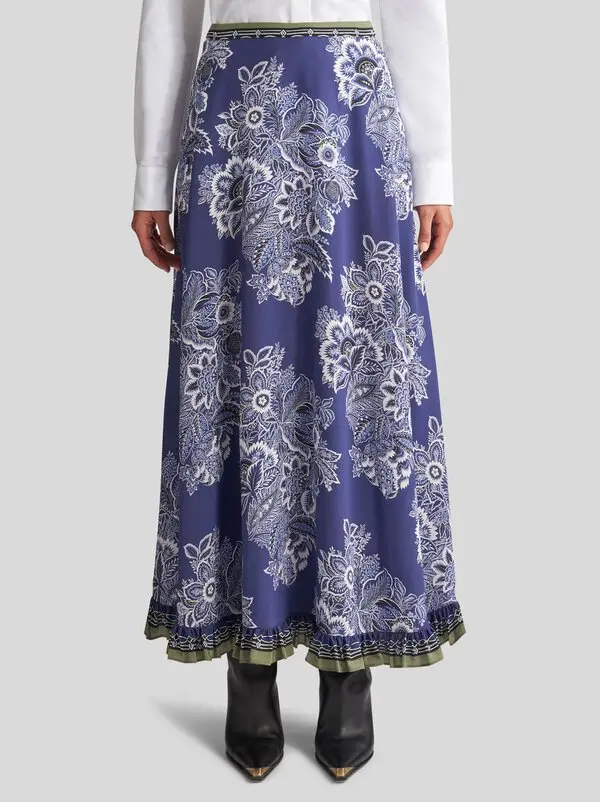 Etro Floral Print Maxi Skirt