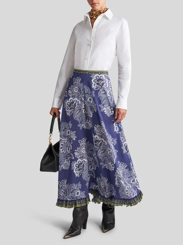 Etro Floral Print Maxi Skirt