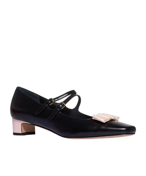 FERRAGAMO Vara Bow Mary Jane Shoes - Black