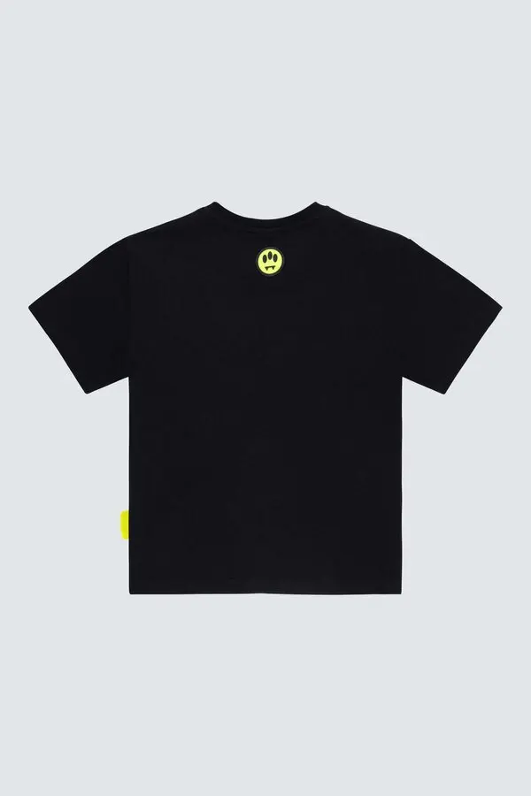 BARROW Flocked Logo Cotton T-shirt