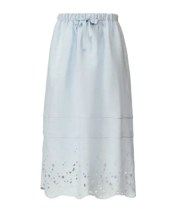 Fabiana Filippi Elasticated Waist Midi Skirt With Cutout Details - No