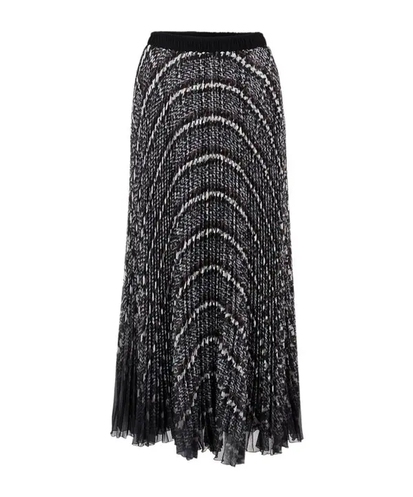 Ermanno Scervino Pleated Patterned Skirt