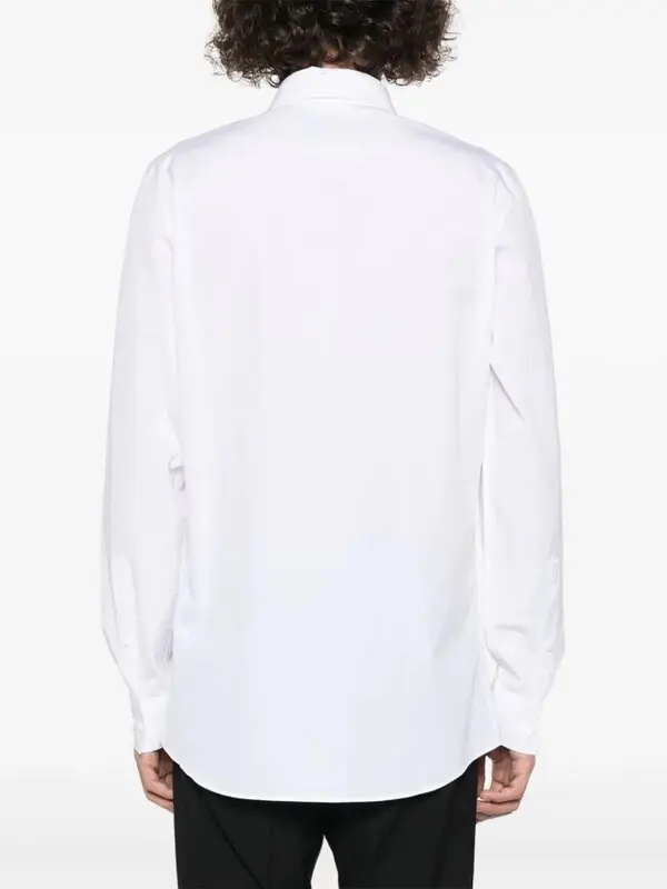 Moschino Logo-embroidered Cotton Shirt