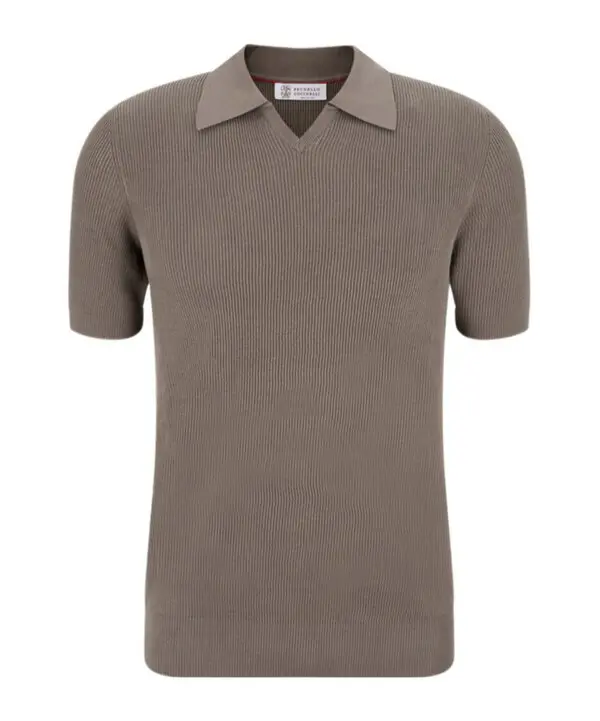 Brunello Cucinelli Collared Short-sleeved Polo Shirt