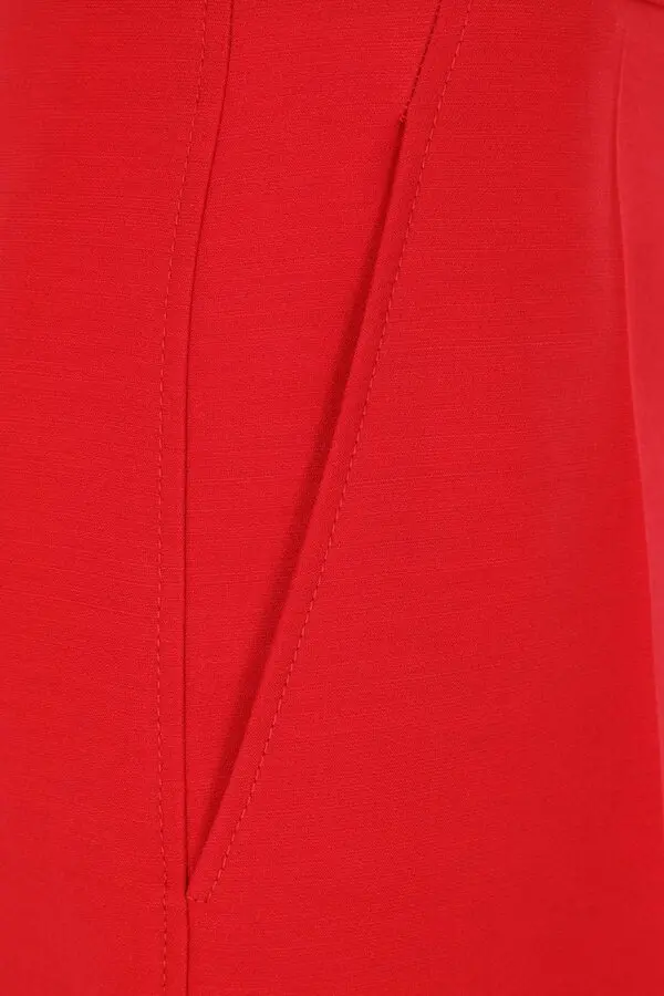 Valentino Garavani Pleat Detailed Turn-up Hem Trousers