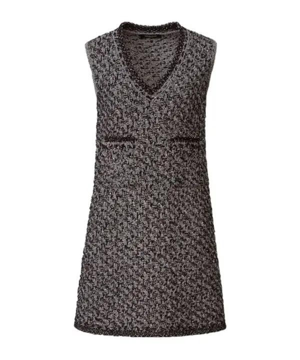 Fabiana Filippi Sleeveless V-neck Dress - Black