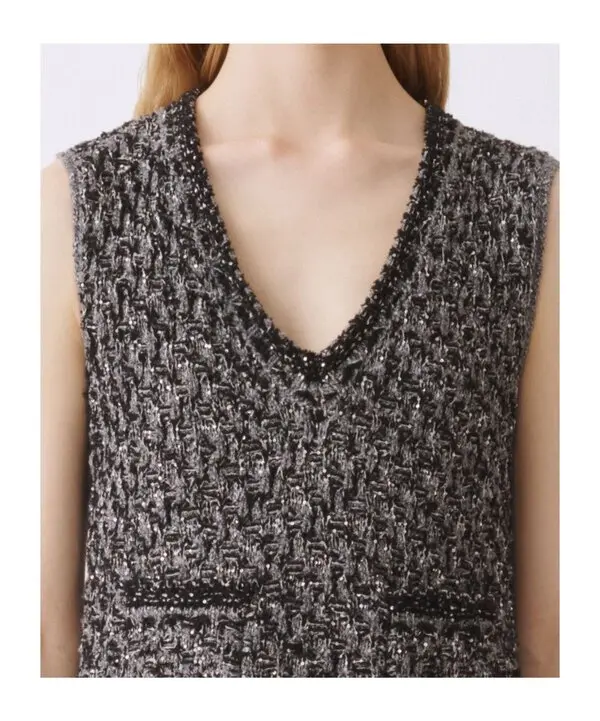 Fabiana Filippi Sleeveless V-neck Dress