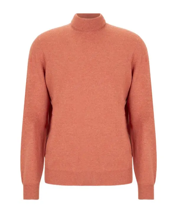 Brunello Cucinelli High-neck Long-sleeved Knitwear - Red