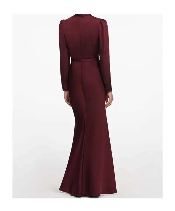 SELF-PORTRAIT Satin Maxi Dress