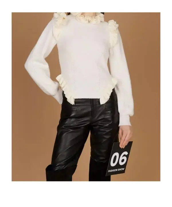 TWINSET Ruffled-trim Jumper
