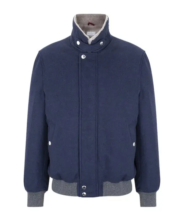 Brunello Cucinelli High-neck Long-sleeved Casual Jacket