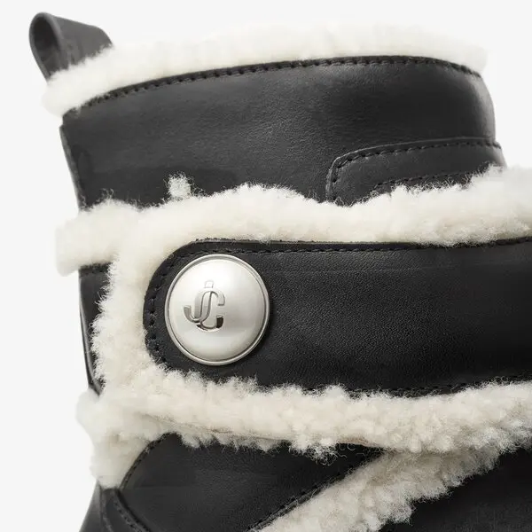 JIMMY CHOO Calfskin Ankle Boots With Wool Lining