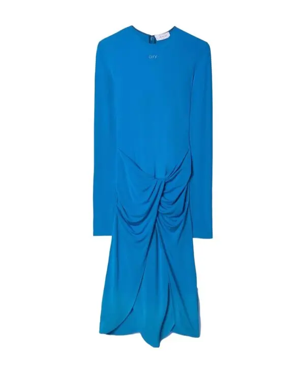 Off-White Twist-detail Midi Dress