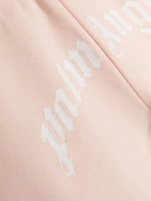 Palm Angels Curved-logo Cotton Jogging Bottoms