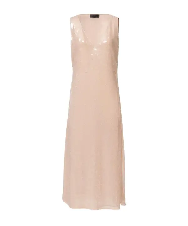 Fabiana Filippi Sleeveless Sequined Midi Dress