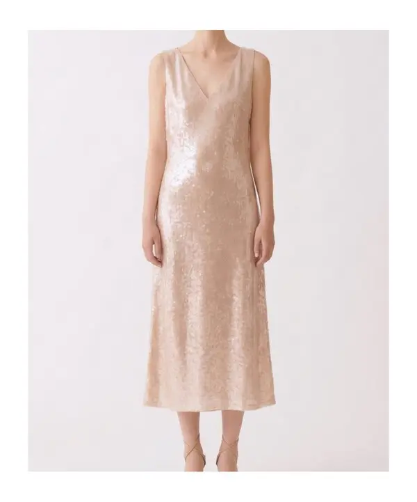 Fabiana Filippi Sleeveless Sequined Midi Dress