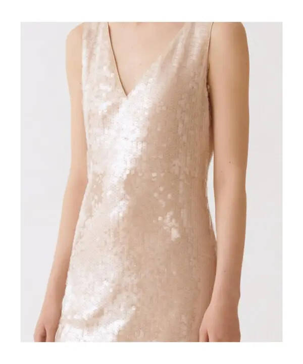 Fabiana Filippi Sleeveless Sequined Midi Dress