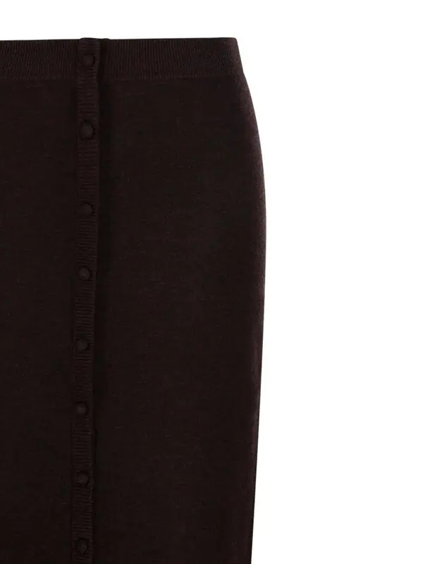Victoria Beckham Button-decorated Midi Skirt