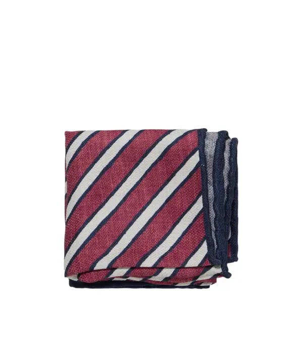 Brunello Cucinelli Diagonal Striped Square Scarf - Multicolor