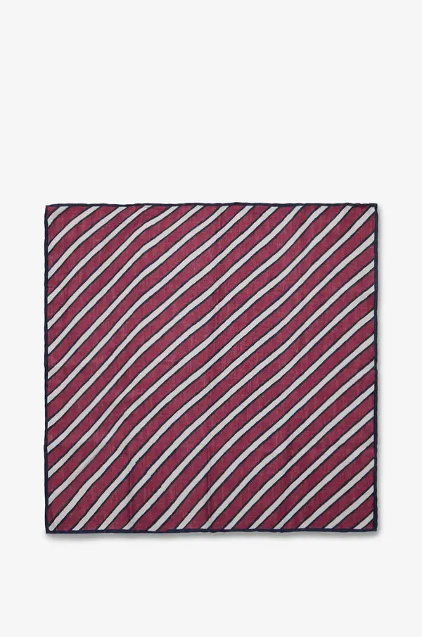 Brunello Cucinelli Diagonal Striped Square Scarf