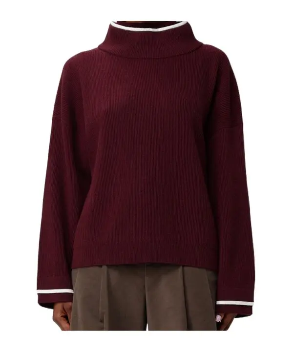Brunello Cucinelli High Neck Knitted Jumper - Pink