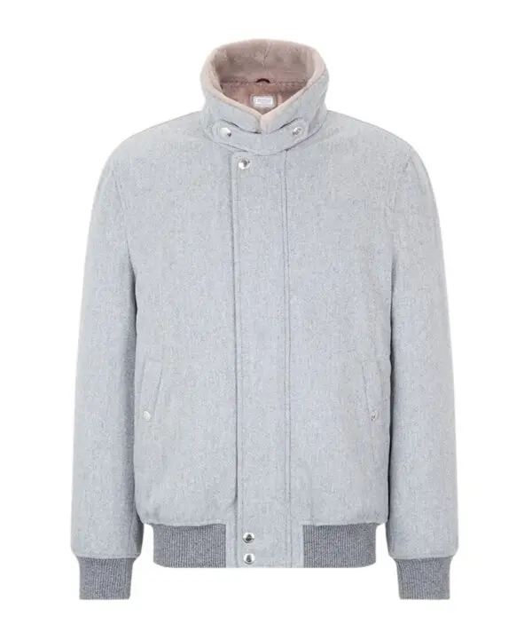 Brunello Cucinelli High-neck Long-sleeved Casual Jacket
