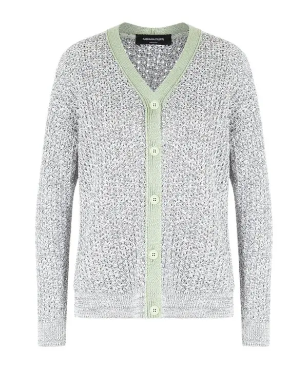 Fabiana Filippi Long-sleeved Knitted Cardigan