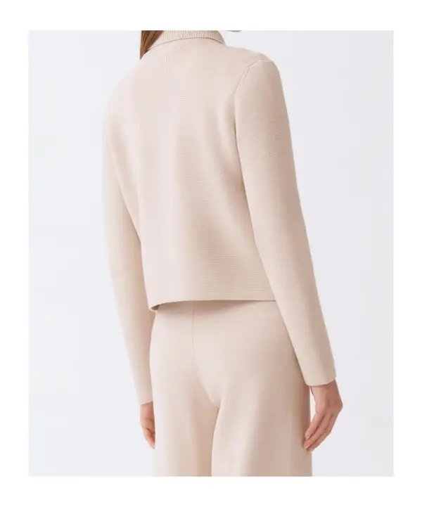 Fabiana Filippi Textured Knit Jacket With Nugget Detail
