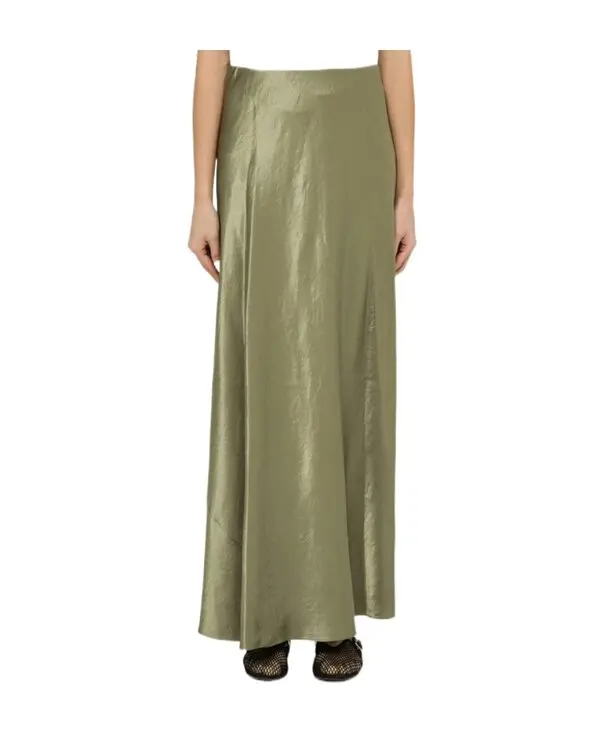 Vince Crinkled-finish Satin Maxi Skirt