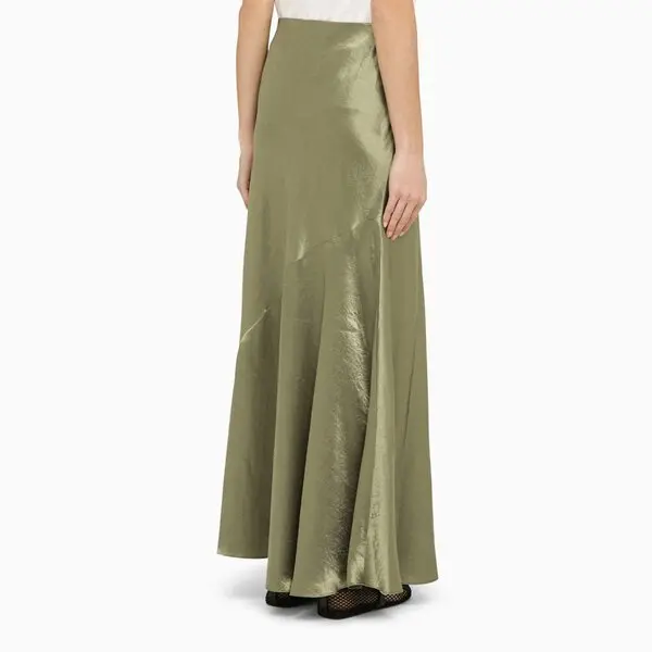 Vince Crinkled-finish Satin Maxi Skirt
