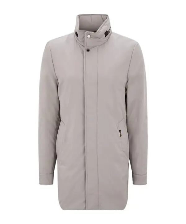 MOORER High-neck Zippered Coat