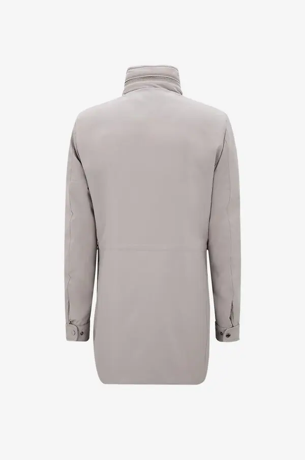 MOORER High-neck Zippered Coat