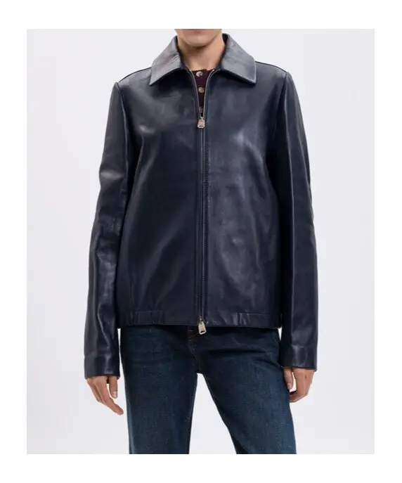 Khaite Jackson Zip Leather Jacket