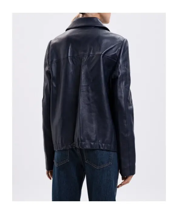 Khaite Jackson Zip Leather Jacket