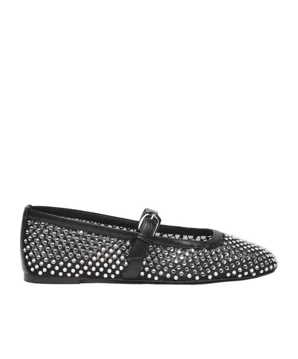 STUART WEITZMAN Bareitall Shine Mary Jane - Black