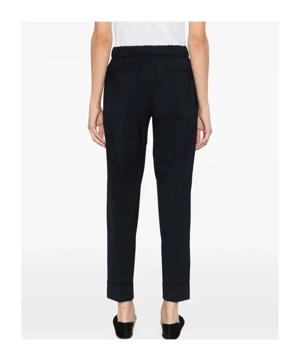 BERWICH Cropped Turn-up Trousers