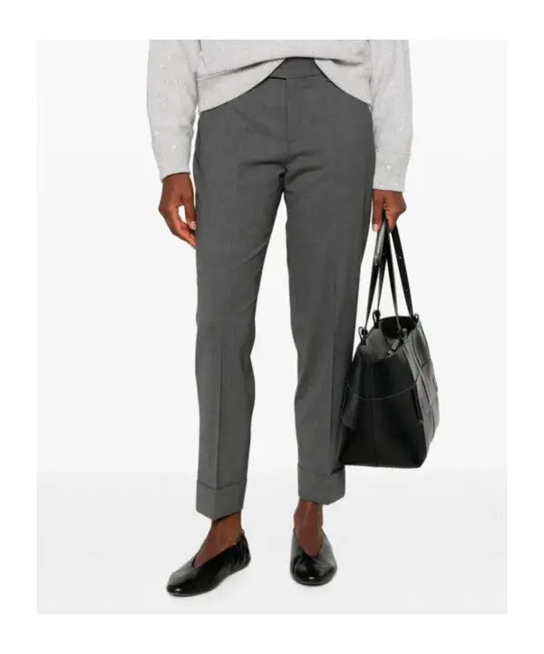 BERWICH Pressed-crease Turned-up Trousers