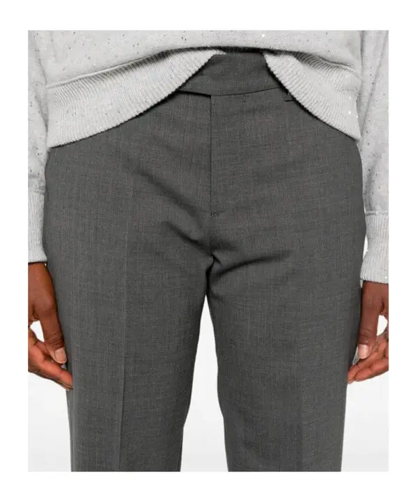 BERWICH Pressed-crease Turned-up Trousers