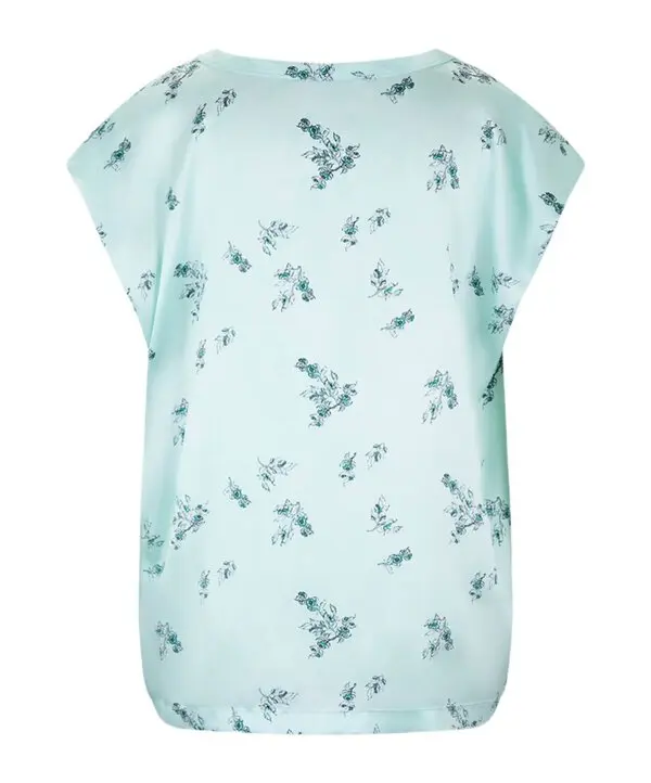 Fabiana Filippi Silk-satin T-shirt With All-over Print