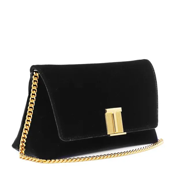 TOM FORD Logo Plaque Chain Linked Shoulder Bags