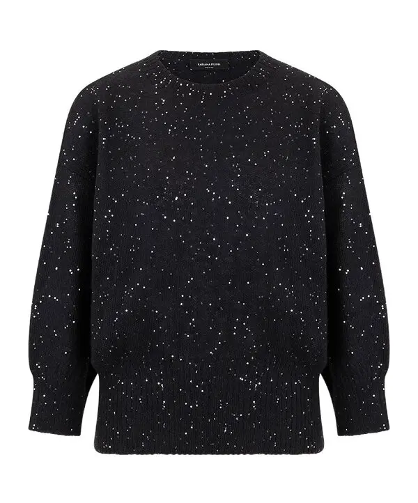 Fabiana Filippi Long-sleeved Pullover With Sequins