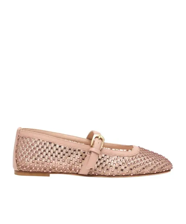 STUART WEITZMAN Bareitall Shine Mary Jane - Blushful
